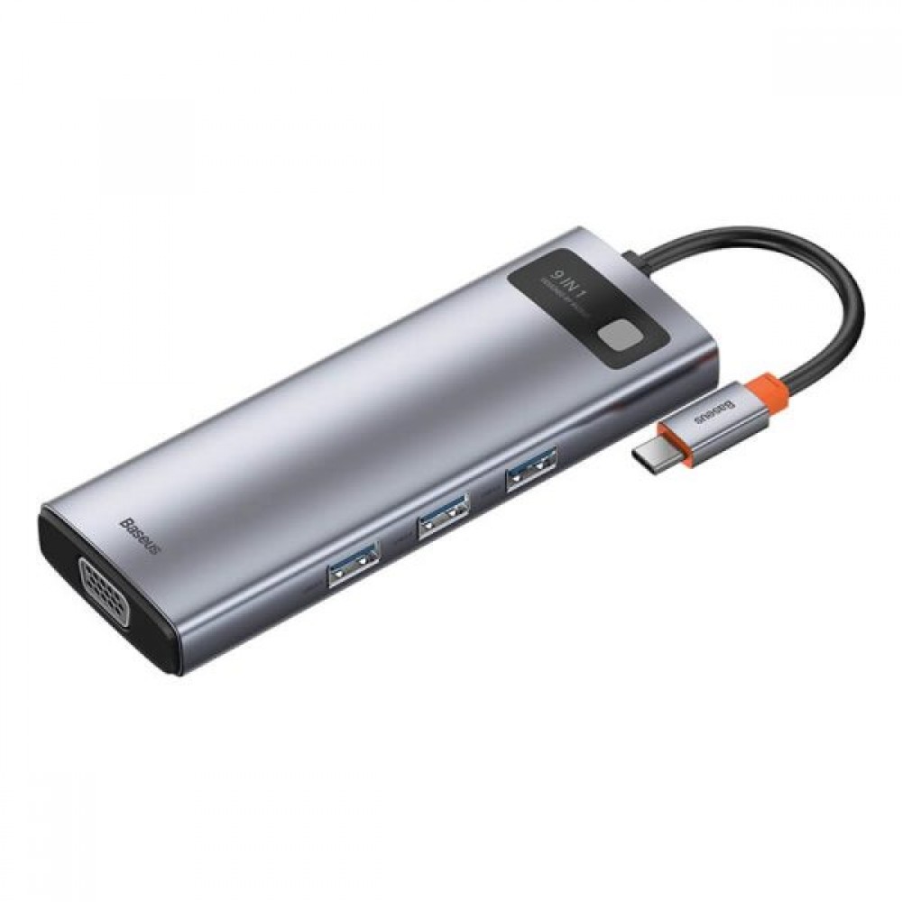 BASEUS METAL GLEAM SERIES 9-in-1 Multifunctional Type-C HUB Docking Station