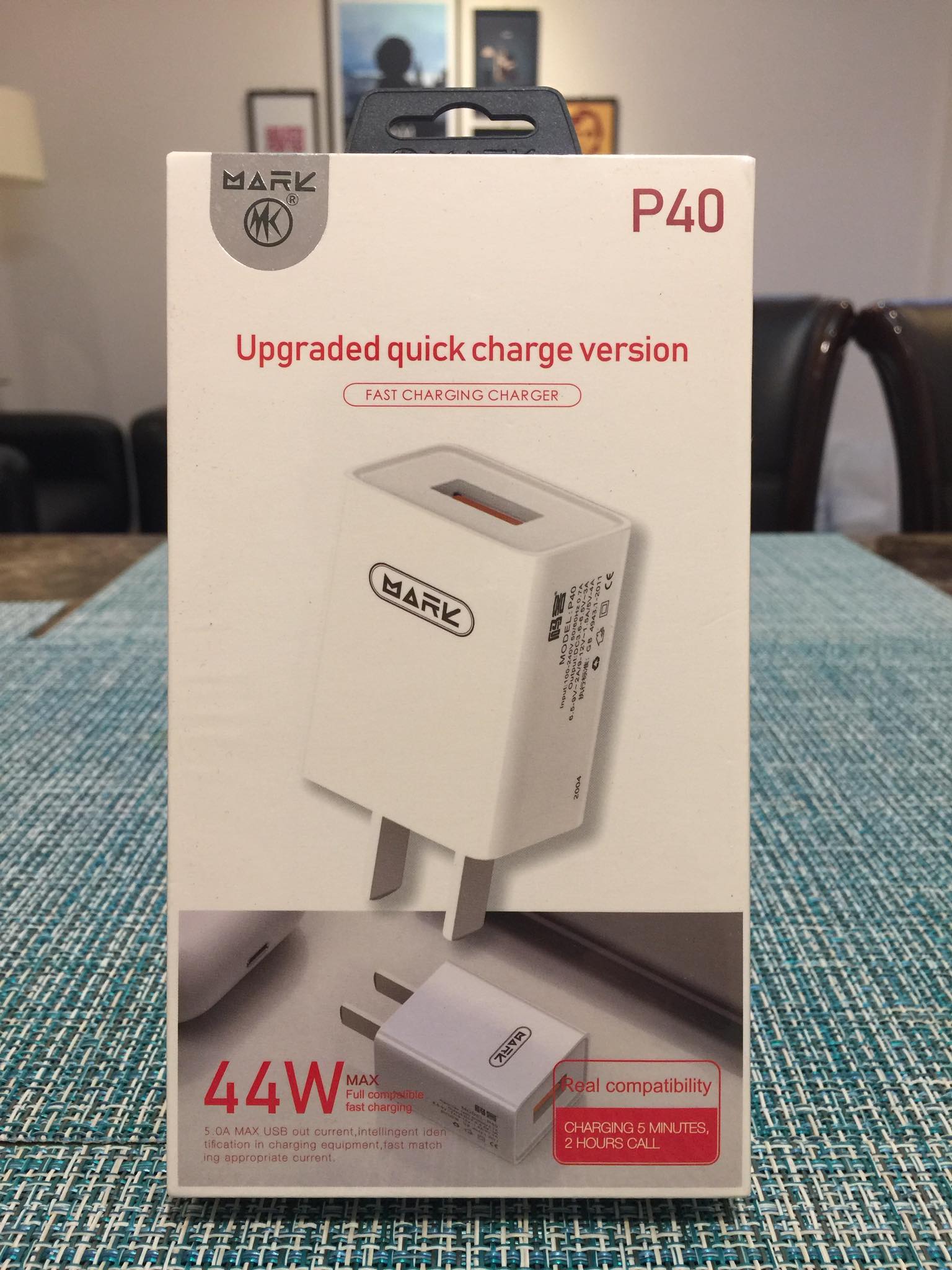 MARK P40 44W 5.0A FAST CHARGING CHARGER