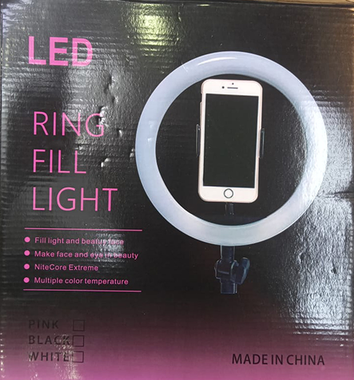 M26 10Inch (26CM) LED Ring Fill Light Color 3 + Phone Holder